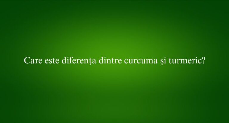 Qual è la differenza tra curcuma e curcuma? ️ Spiegazione