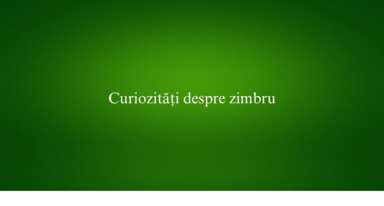 Curiozități despre zimbru ️ Explicativ