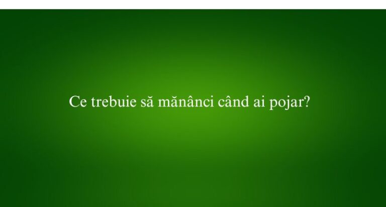 Ce trebuie să mănânci când ai pojar? ️ Explicativ